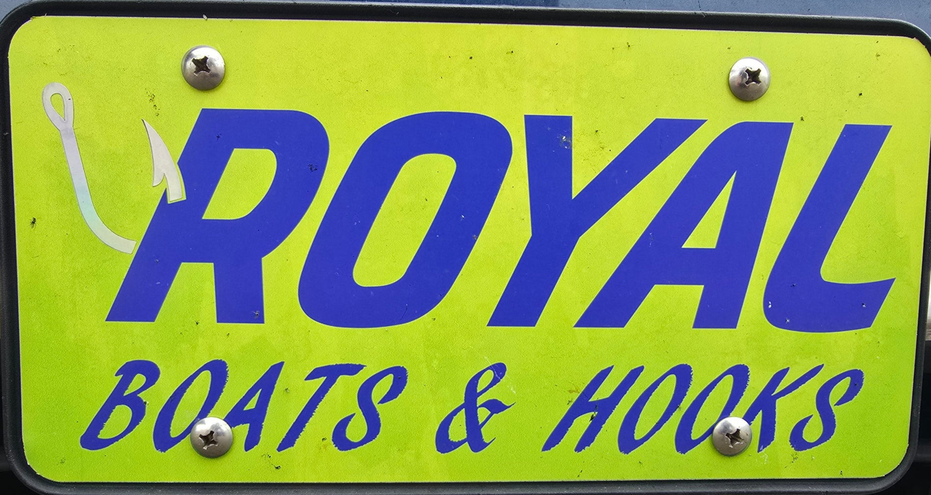 License Tag / Plates (aluminum) – Royal Hooks Online